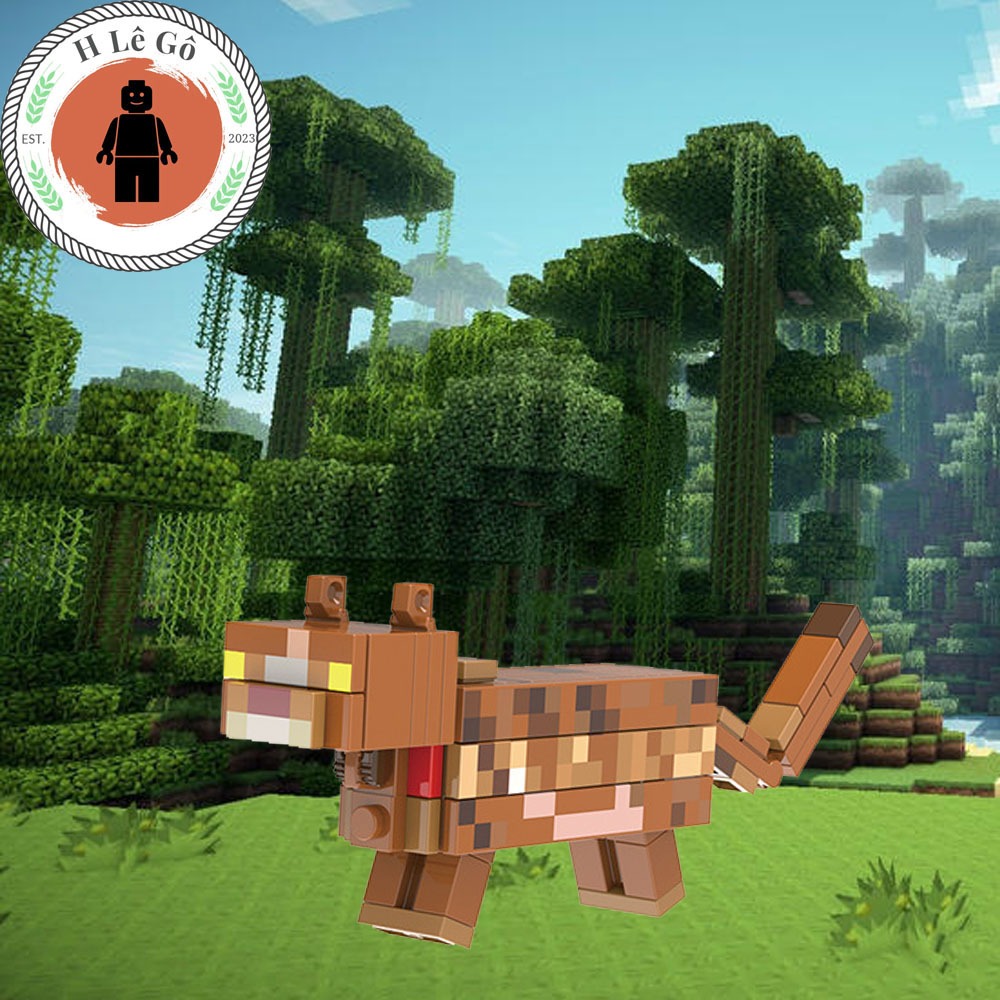 Mèo rừng to Minecraft Jungle cat hàng mới full seal | Shopee Việt Nam