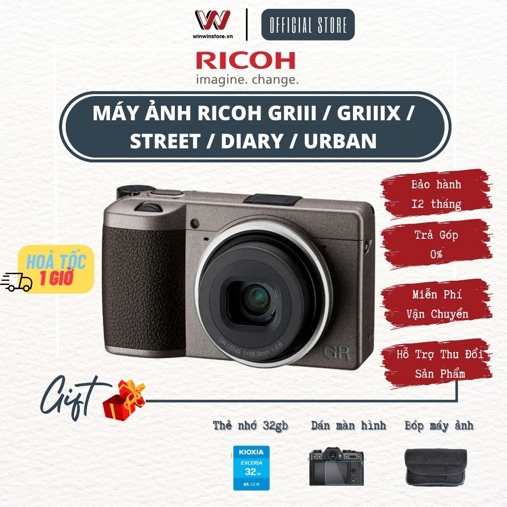 Máy ảnh compact Ricoh GR III / GR IIIx l GRiii l GRiiix l GR3 l GR3x l Urban l Street l Diary l ...