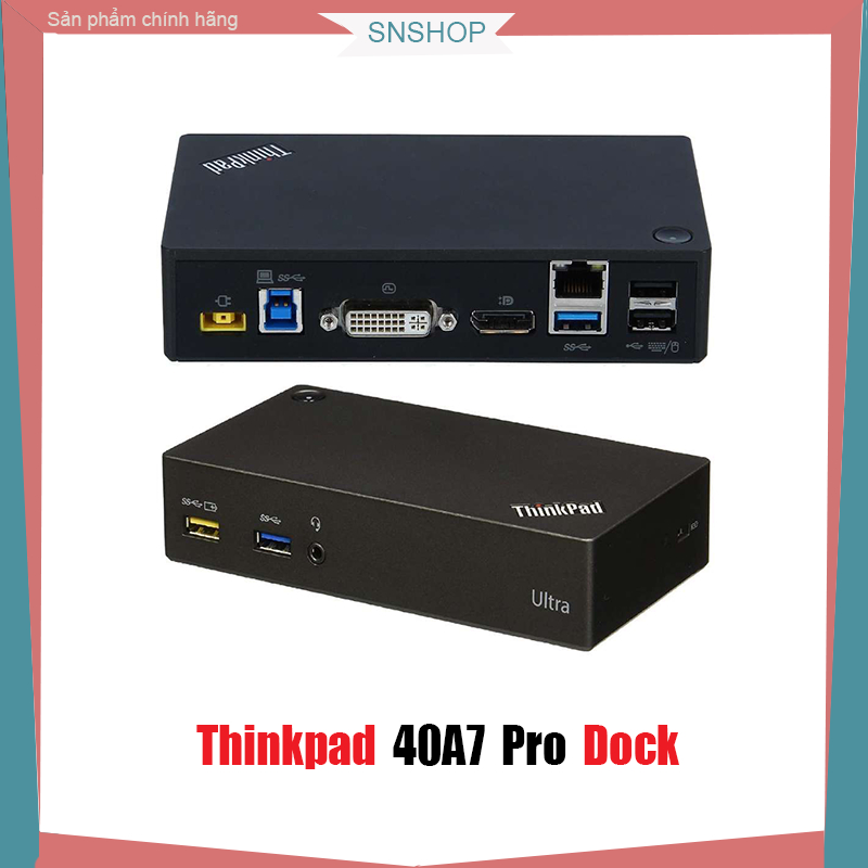 Hub Displaylink Thinkpad 40A7 pro Dock cáp USB A hoặc USB C hỗ trợ xuất ...