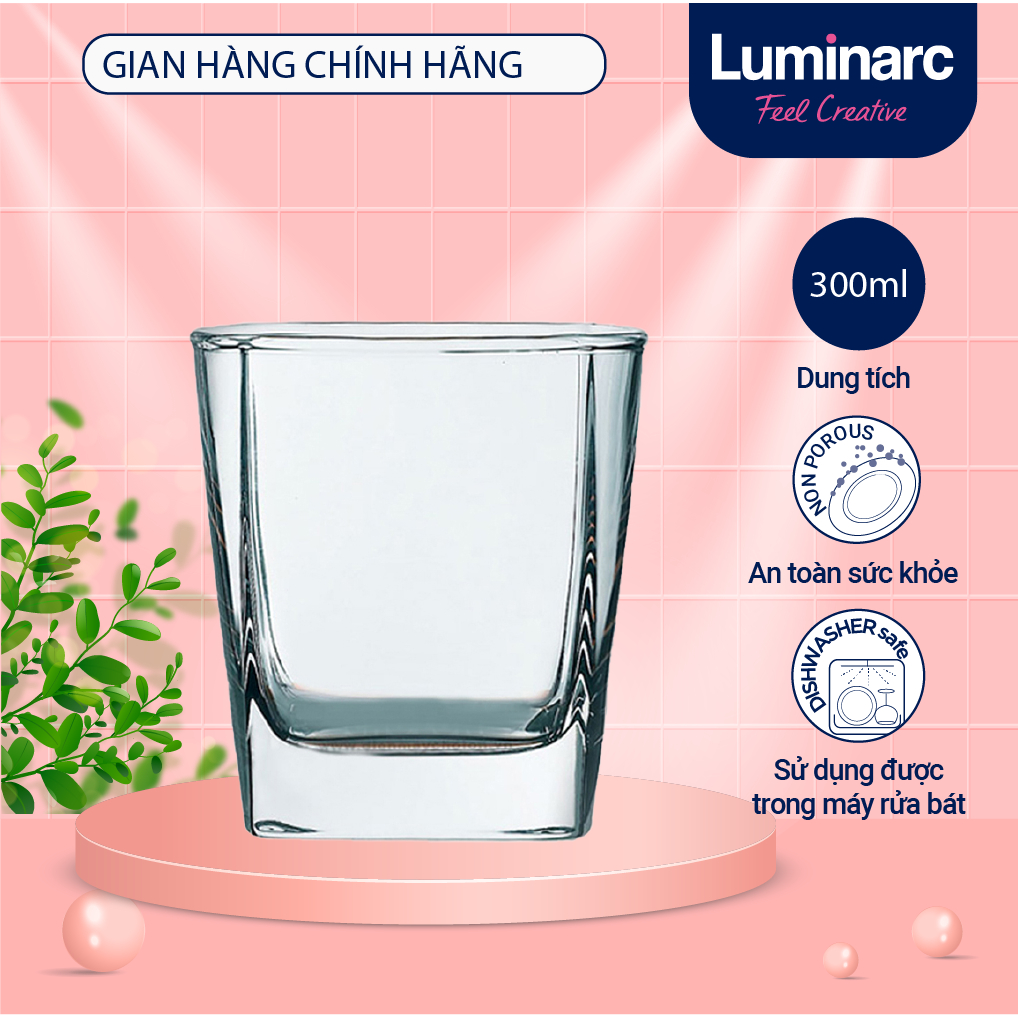 Bộ 6 cốc (ly) thủy tinh Luminarc Sterling 300ml G2564 | Hàng chính hãng | Shopee Việt Nam