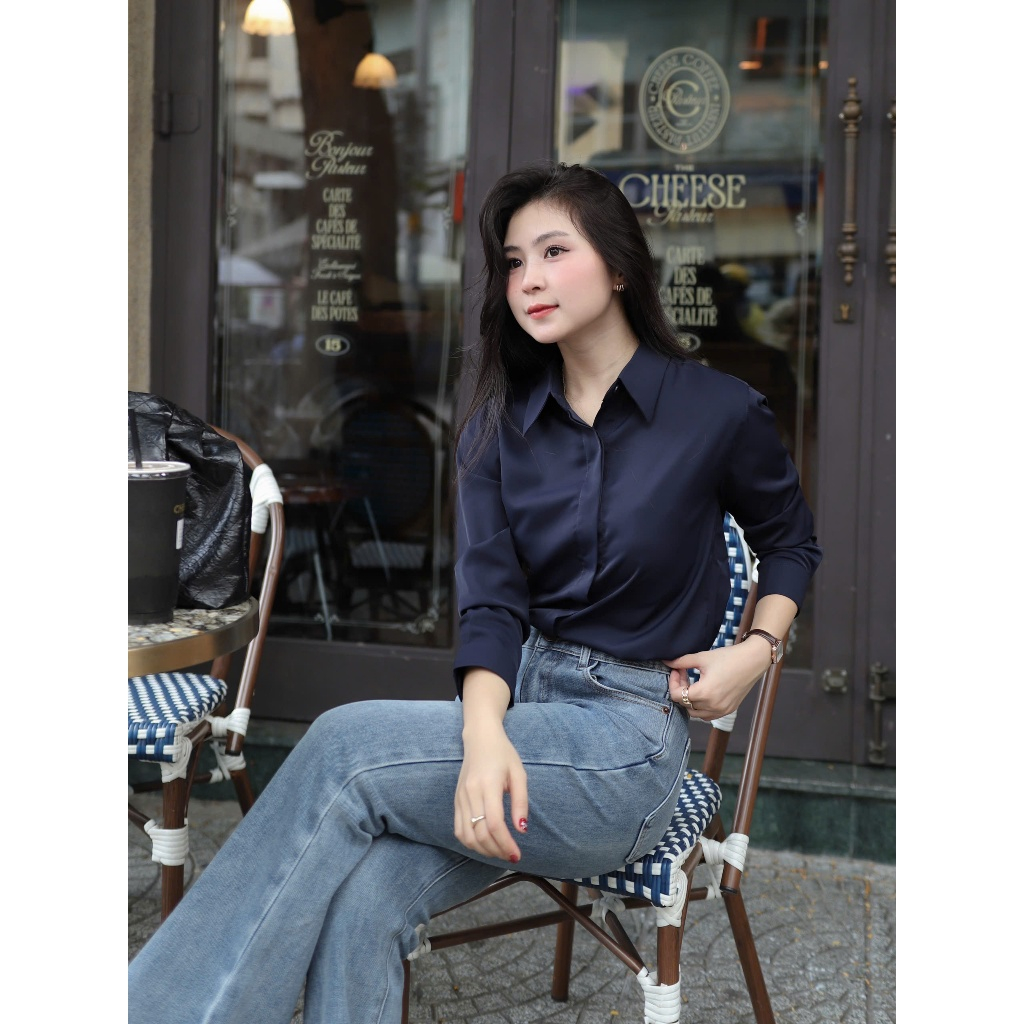 LIN CLOSET [SM35] Áo Sơ mi dài tay lụa mango cao cấp Lin Closet - HÀNG ...