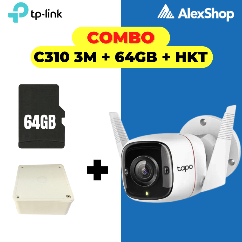 [Combo-3M] Camera TP-Link Tapo C310 (3M)+ Thẻ 64G + Hộp Kỹ Thuật Camera Ngoài Trời | Shopee Việt Nam