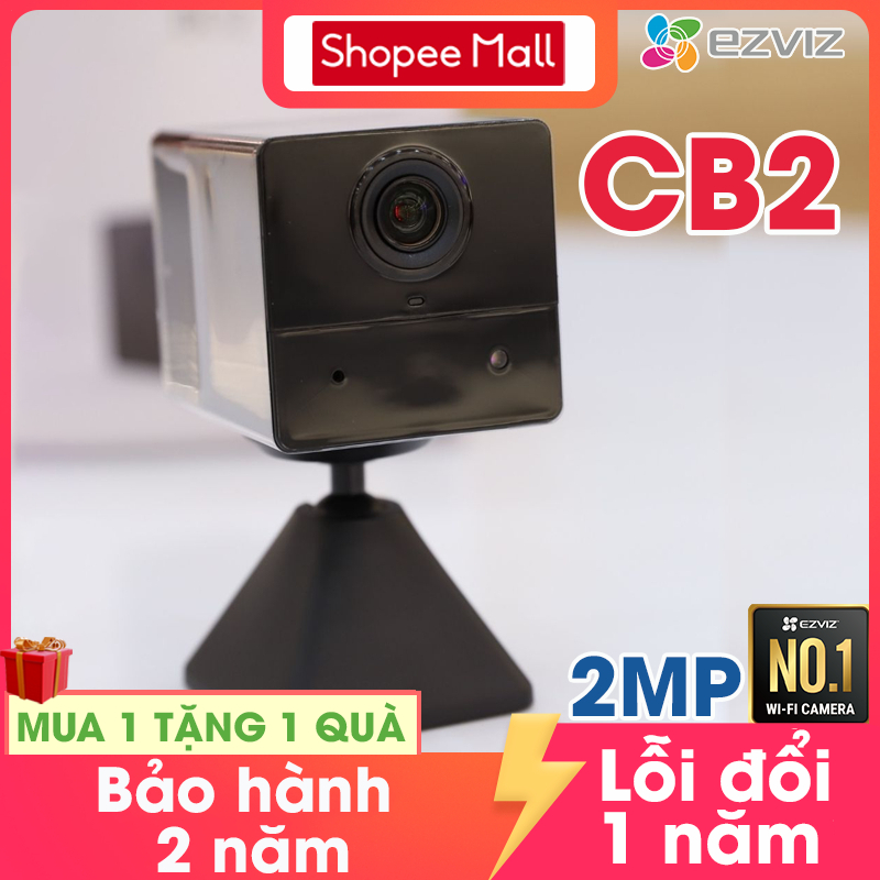 [GIẢM TỚI 300K] Camera EZVIZ CB2 2MP pin 2000Mah, âm thanh 2 chiều, đế ...
