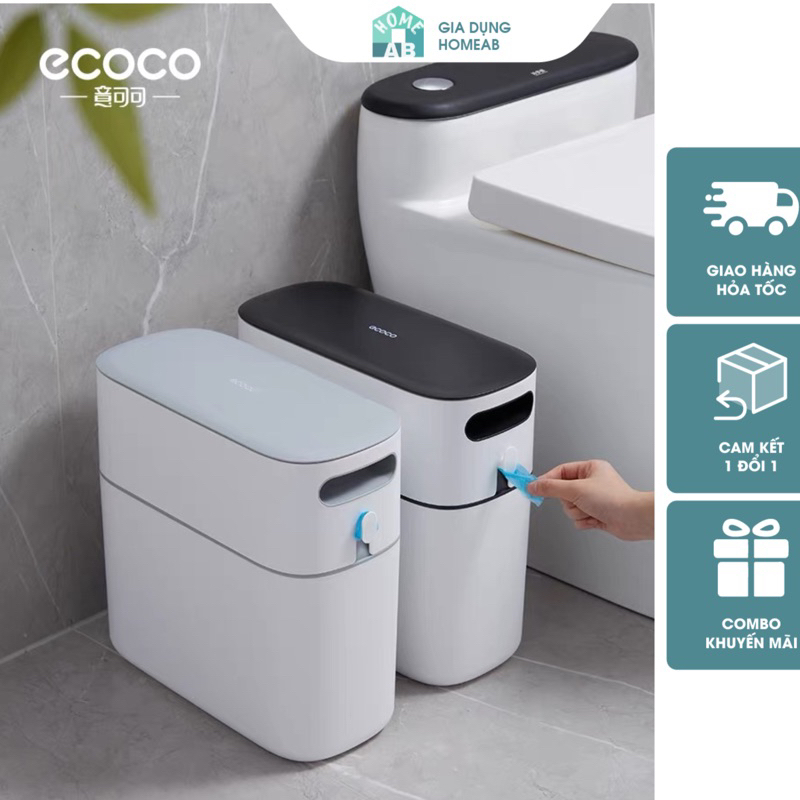 Thùng Rác Tự Động Đóng Gói 12L ECOCO|Thùng Đựng Rác Gia Đình, Phòng Tắm ...