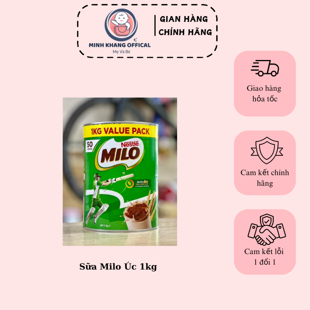 [Tem phụ chính hãng] [Date mới] Sữa Milo Úc 1kg Nestle date xa | Shopee ...