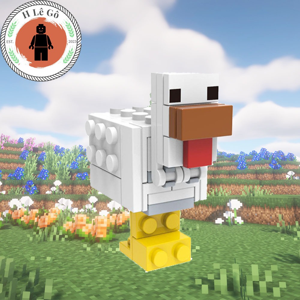 Gà khổng lồ Minecraft Big Chicken hàng mới full seal | Shopee Việt Nam