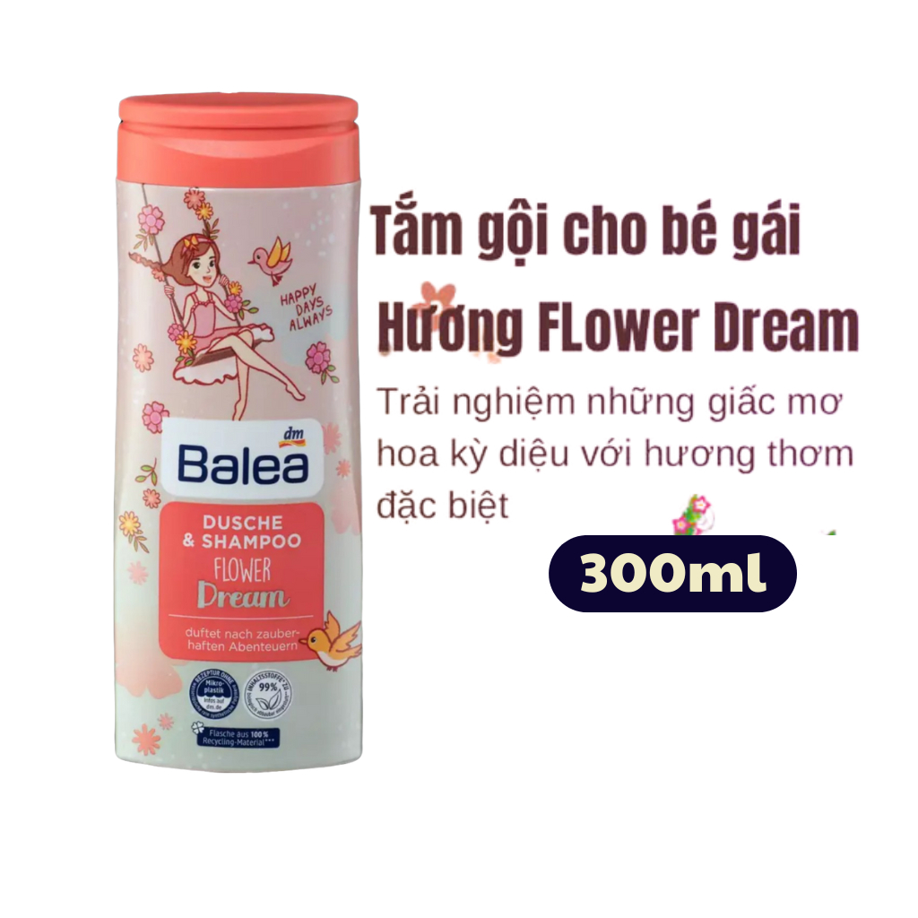Sữa tắm - gội Balea kids cho bé trai bé gái từ 1 tuổi | Shopee Việt Nam