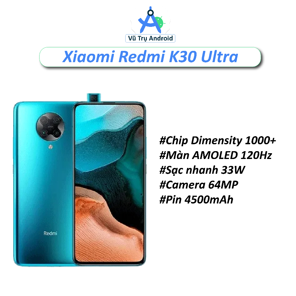 Điện thoại Xiaomi Redmi K30 Ultra ram 8/256GB tần số quét 120Hz chip Dimensity 1000+ | Shopee ...