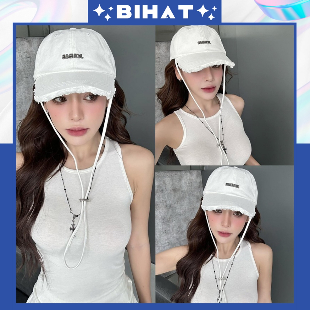 Mũ lưỡi trai rách JACQUE.MUS chuẩn form có TAG MÁC đẩy đủ, Mũ lưỡi trai ...