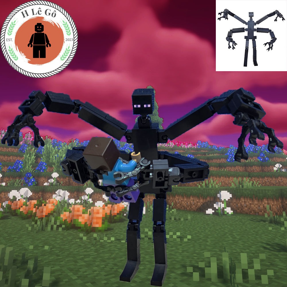Enderman đột biến bản 4 tay MOC Minecraft Mutant Enderman 4 hands ...