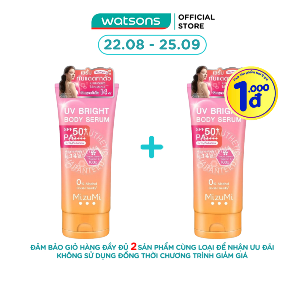 Kem Chống Nắng Mizumi UV Bright Body Serum SPF50+ PA++++ 180ml | Shopee Việt Nam