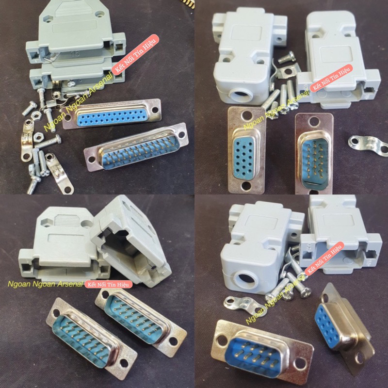 jack DB 9 chân com, 15 chân 2 hàng và 3 hàng, 25 chân, 37 chân, jack nối com, nối DB | Shopee ...