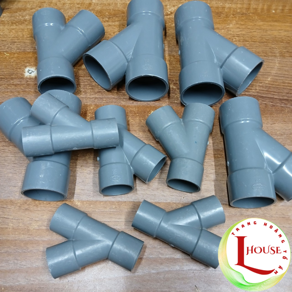 YPVC, Chữ Y PVC, Ba Chạc 45 độ, Chia 3 45 độ D48, D42, D34, D27 Chính ...