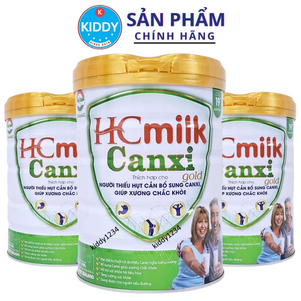 Sữa canxi giúp xương chắc khỏe HC MILK Canxi Gold 900g thích hợp cho người cần bổ sung canxi ...