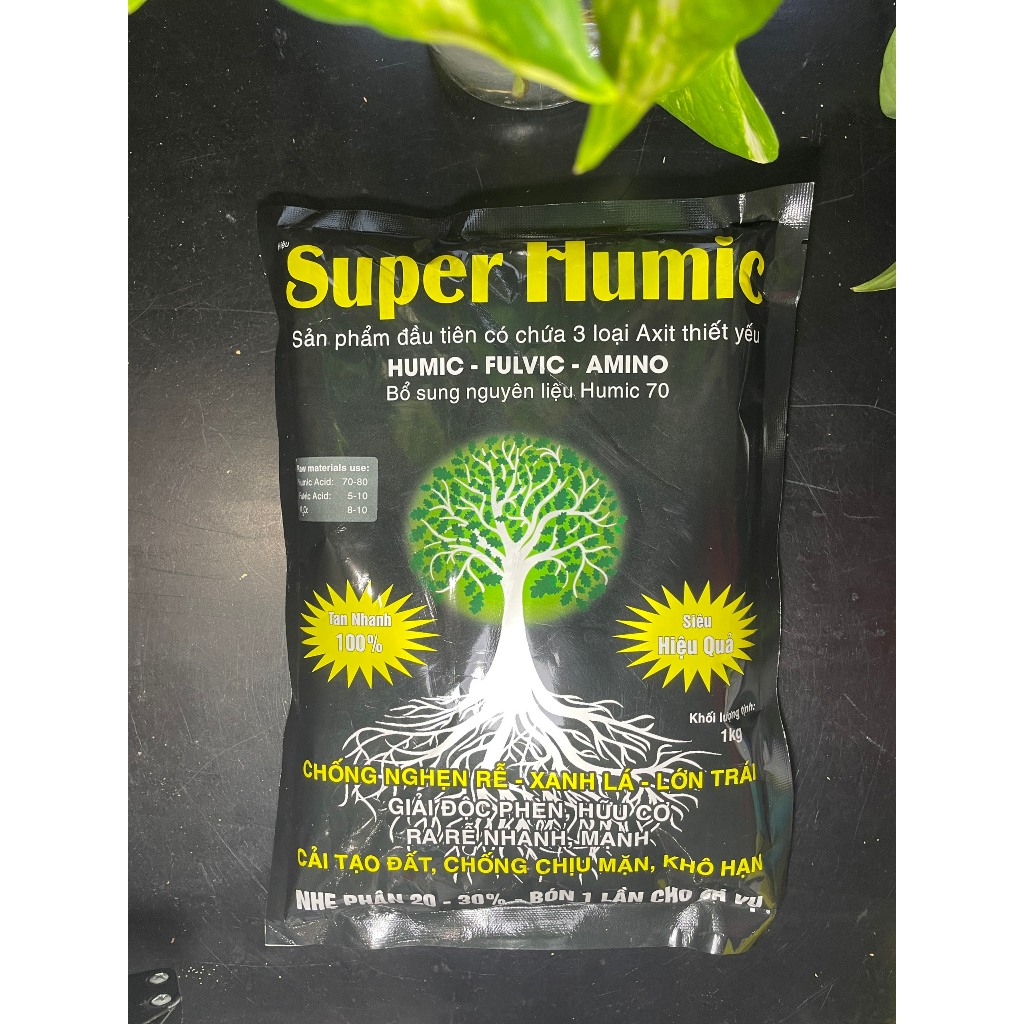 SUPER HUMIC KÍCH THÍCH RA RỄ, PHỤC HỒI CÂY TRỒNG, NÂNG pH, TĂNG ĐỘ MÙN ...