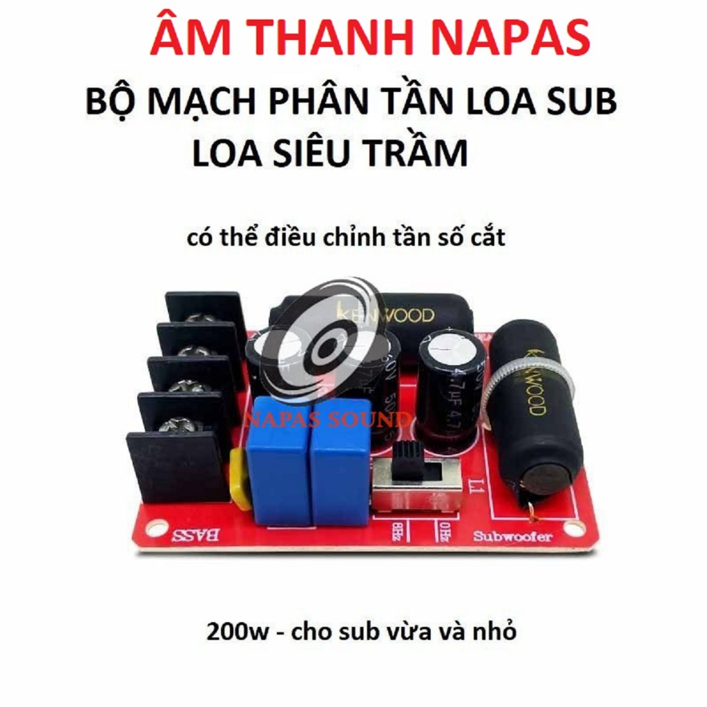 MẠCH PHÂN TẦN LOA SUB 90B CÔNG SUẤT 200W - MẠCH LỌC LOA SUB ĐIỆN - MẠCH ...
