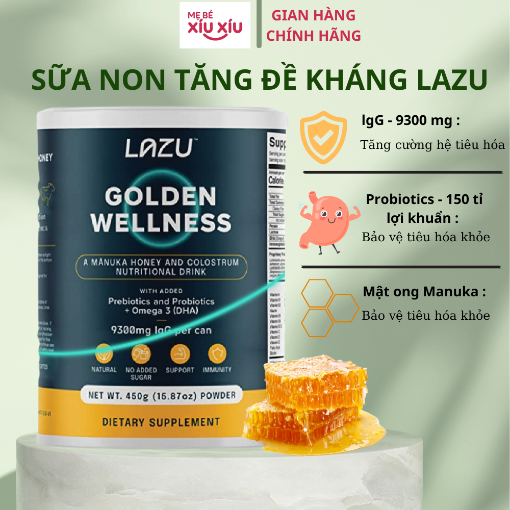 Sữa non tăng đề kháng LAZU GOLDEN WELLESS nhập khẩu New Zealand hộp ...