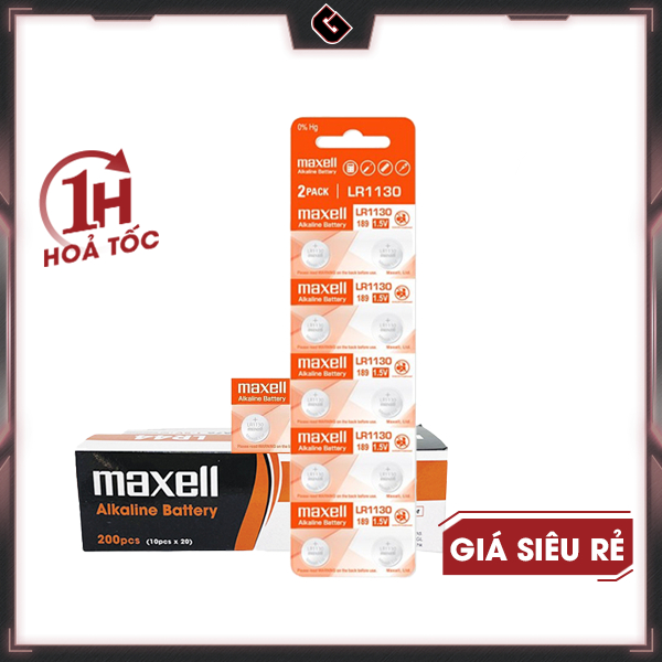 Pin Maxell LR1130 / AG10 - Hàng Chính Hãng | Shopee Việt Nam