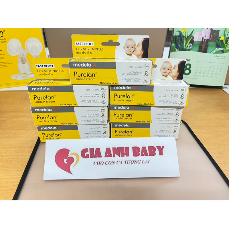 Kem bôi nứt đầu ti Medela Tender care lanolin, medela purelan lanolin ...