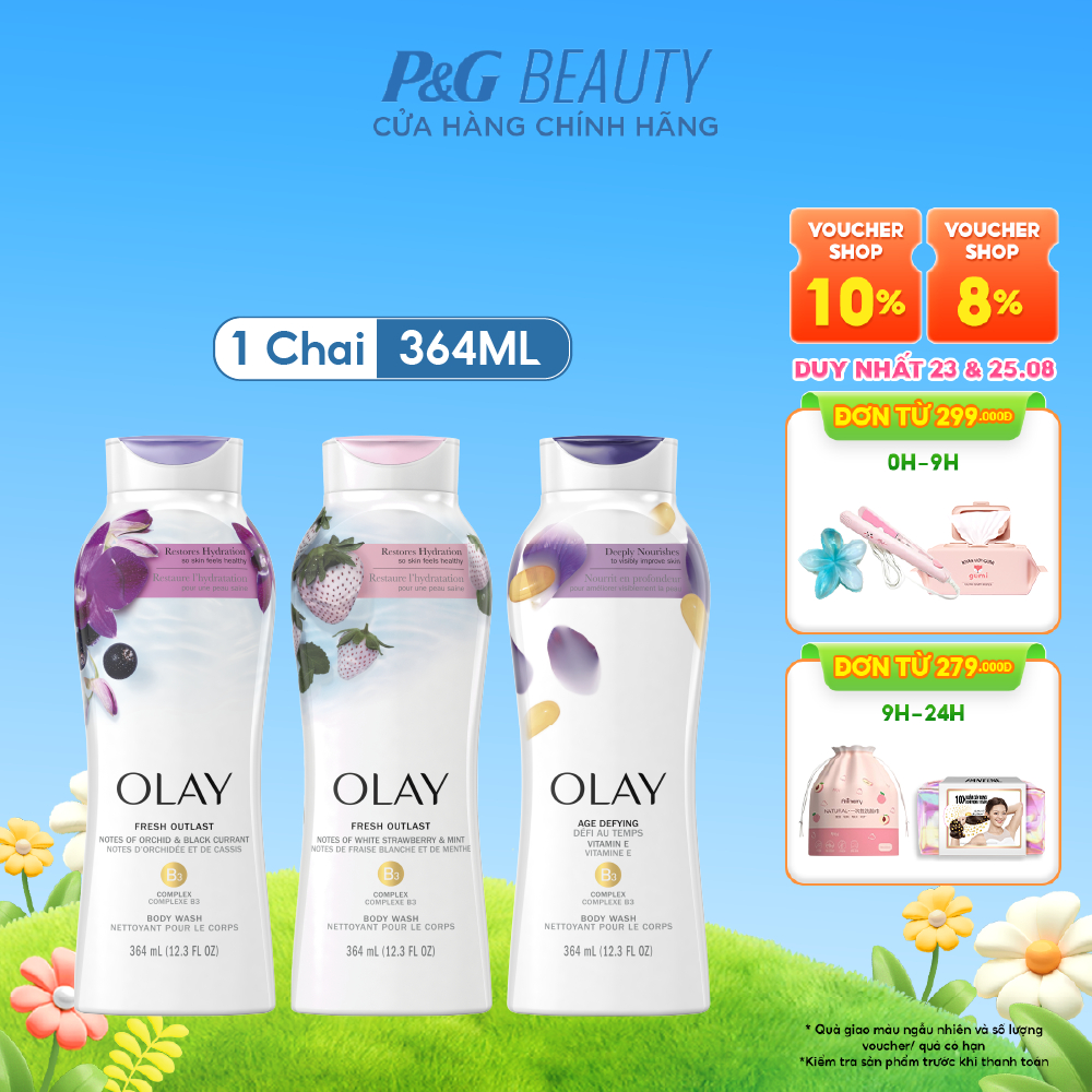 Sữa tắm dưỡng da Olay 364ml | Shopee Việt Nam