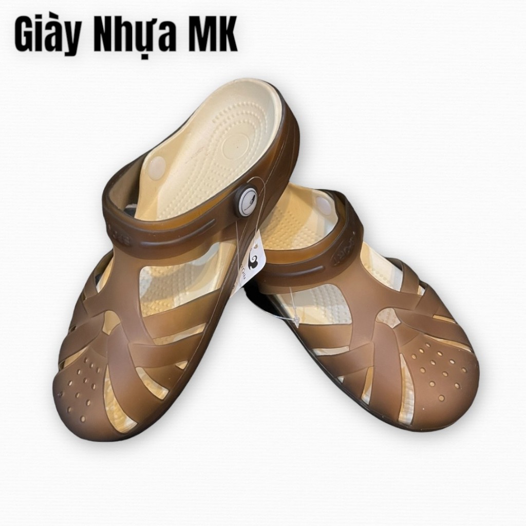Giày nhựa dẻo bít mũi đi mưa cho nữ Bioren Catha chống trơn siêu nhẹ ...
