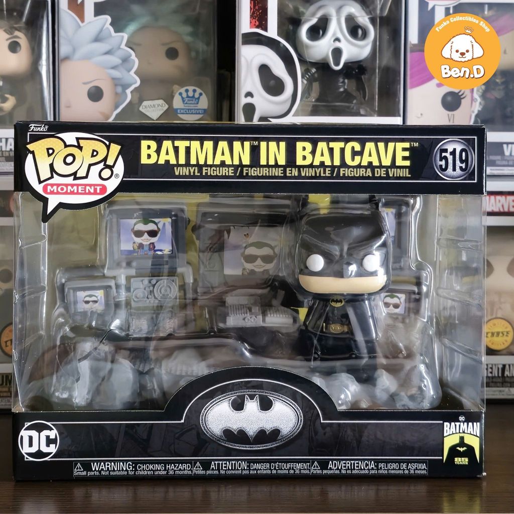 Mô hình Funko POP! DC Moment: Batman 85th Anniversary - Batman in Batcave #519 | Shopee Việt Nam