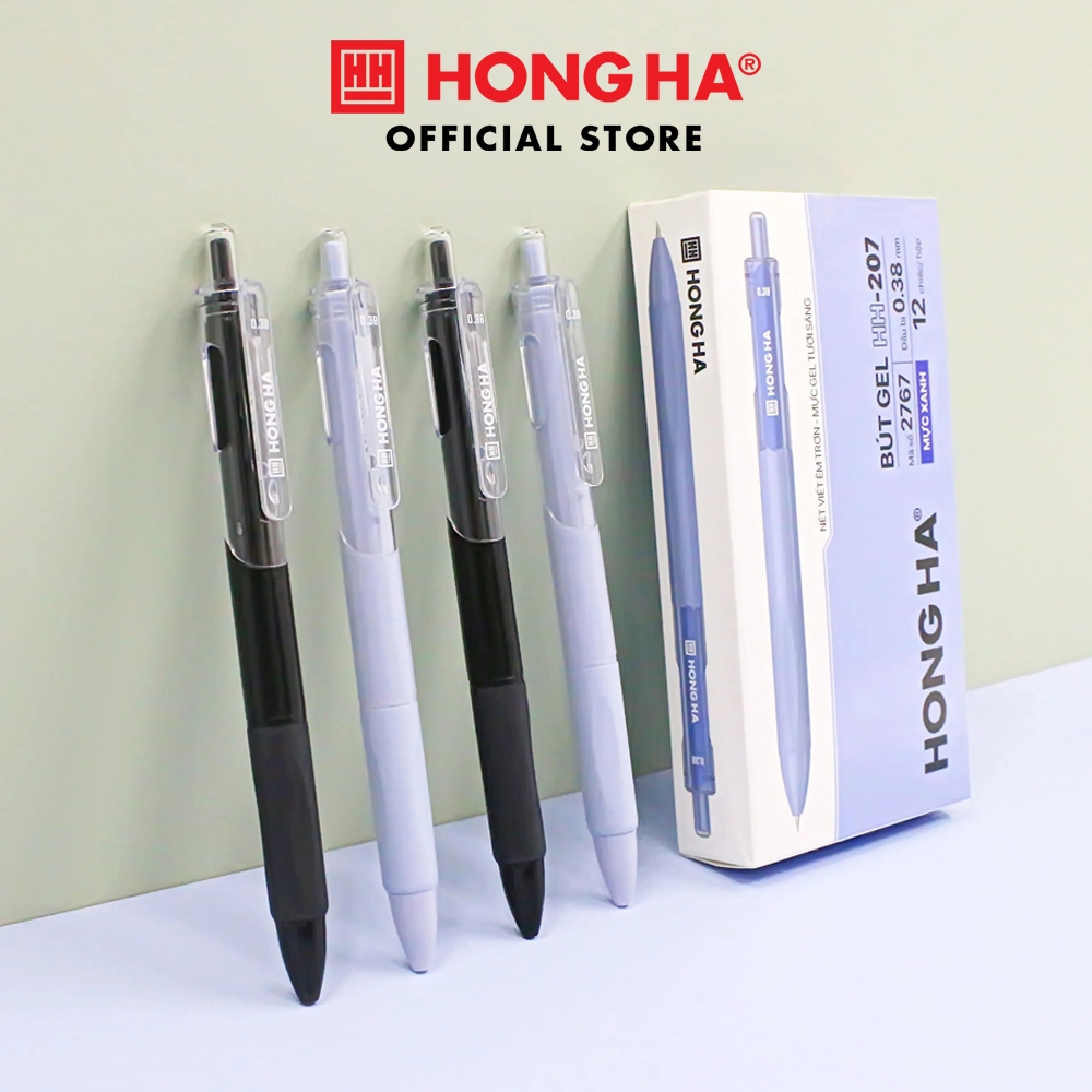 Bút gel Hồng Hà HH-207 0.38mm (Xanh, Đen) - 2767 | Shopee Việt Nam