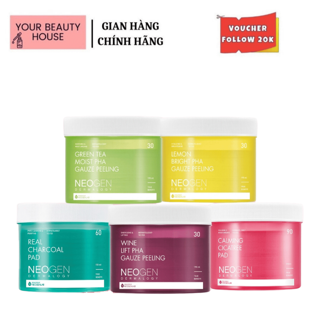 [Neogen Dermalogy] Toner Pad Cấp Ẩm Dưỡng Da Mịn Màng | Shopee Việt Nam