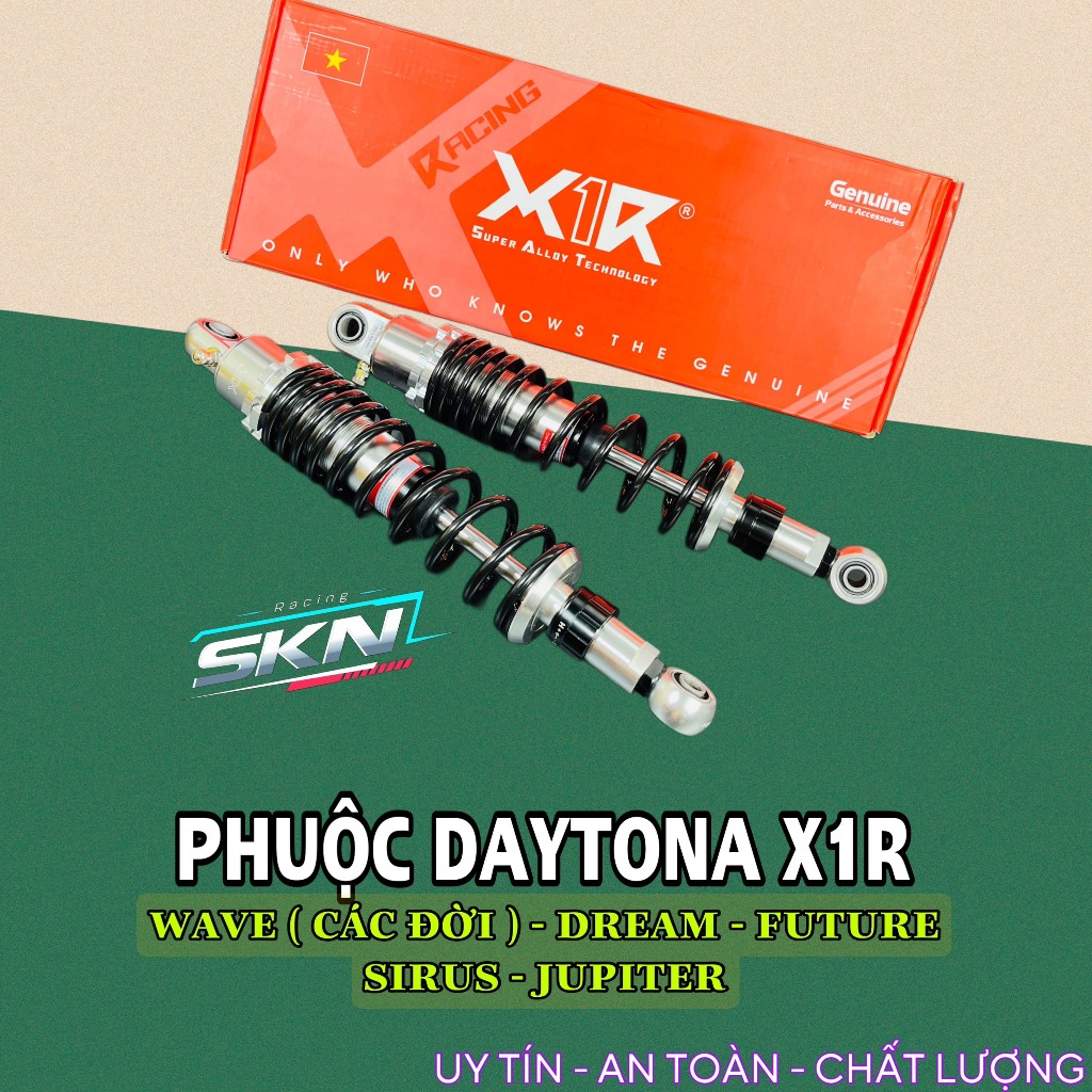 Phuộc DAYTONA X1R cho xe Sirius - Jupiter - Wave - Dream - Fu chính ...