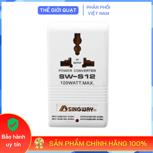 [HỎA TỐC] Bộ chuyển đổi điện hai chiều Singway 100W đổi từ 220V sang 110V và ngược lại dùng cho ...