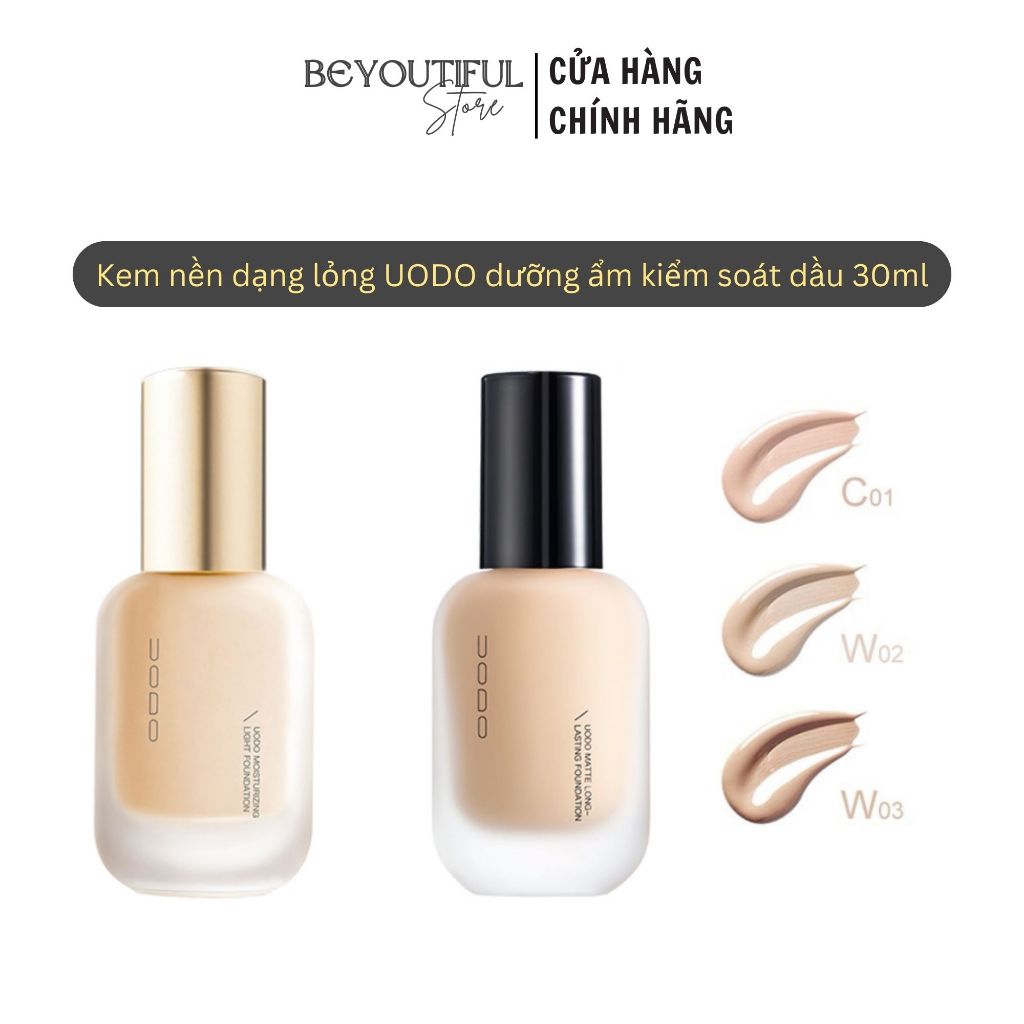 Kem Nền Dạng Lỏng UODO, Độ Che Phủ Cao, Kiềm Dầu Dưỡng Ẩm | Shopee Việt Nam