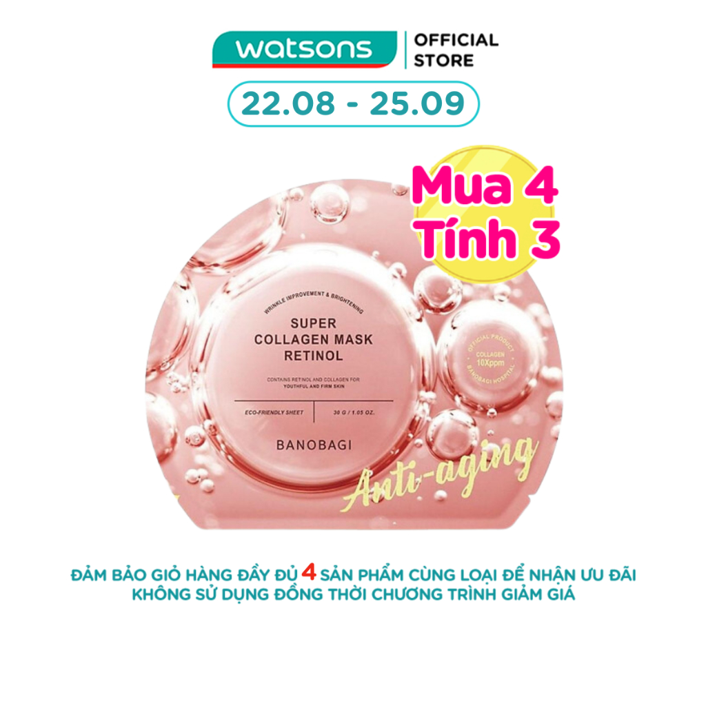 Mặt Nạ Banobagi Super Collagen Mask Retinol 30g | Shopee Việt Nam