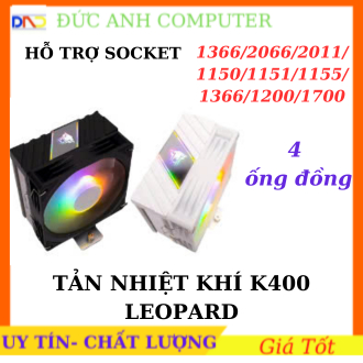 Tản nhiệt khí Jungle Leopard K400 RGB Black/ White - (Có Hỗ Trợ SK2011 ...