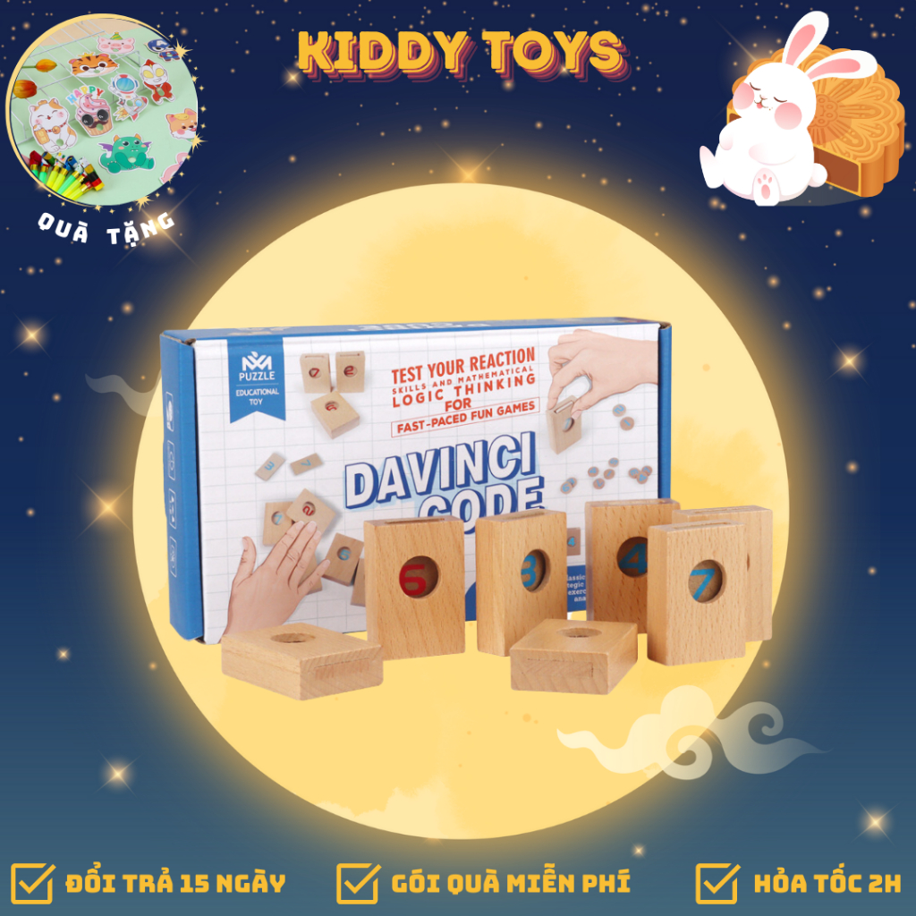 Board game Davinci Code Kiddy Toys Đồ chơi tư duy,tương tác Đồ chơi ...