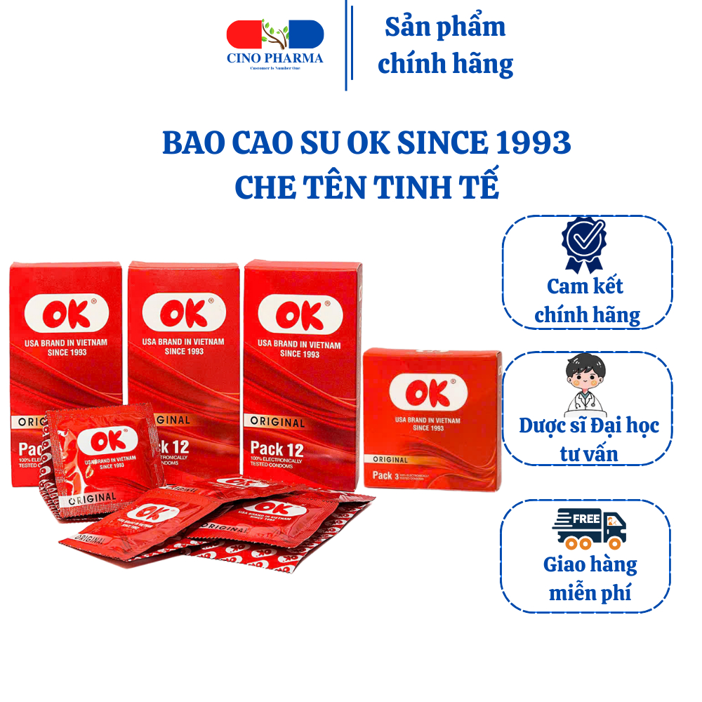 Bao cao su OK Original (Che tên tinh tế), USA Brand in Vietnam since ...
