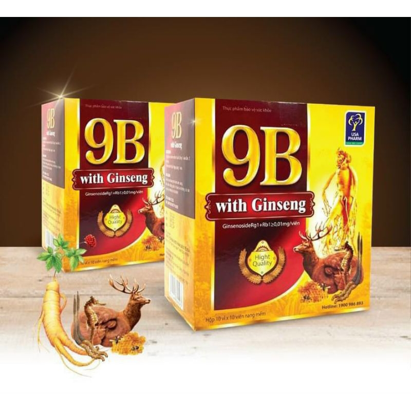 [ CHÍNH HÃNG ] VITAMIN 9B plus hộp 100 viên nang mềm - Tăng cường sức ...