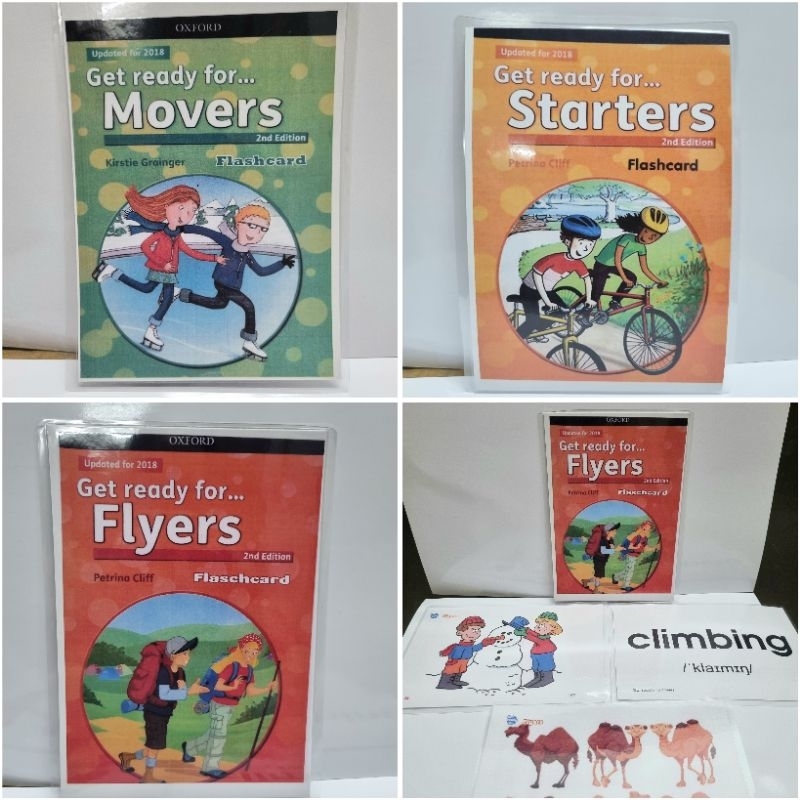 Flashcard get ready for Starters, Movers, Flyers 2nd Edition (Ép plastic in 2 mặt) | Shopee Việt Nam