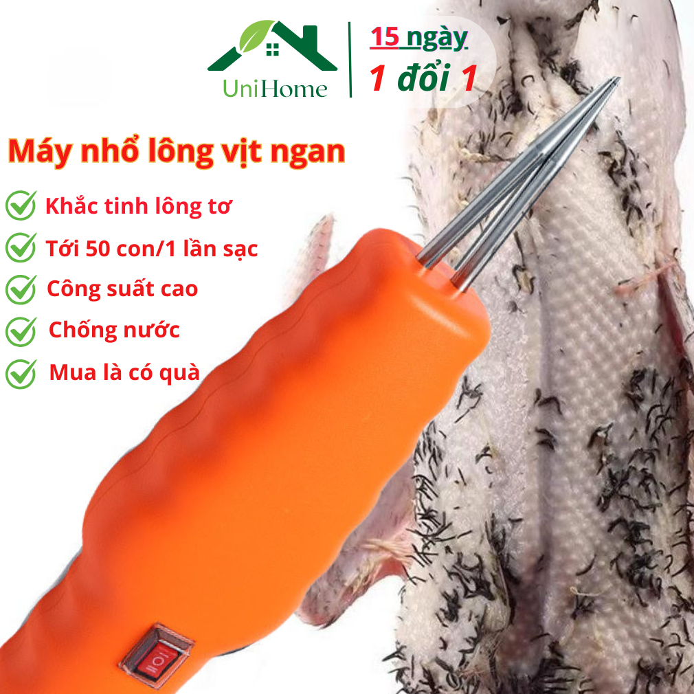 Máy Nhổ Lông Vịt Cầm Tay Dùng Pin Bost, Máy Vặt Lông Vịt Gà Lông Măng ...