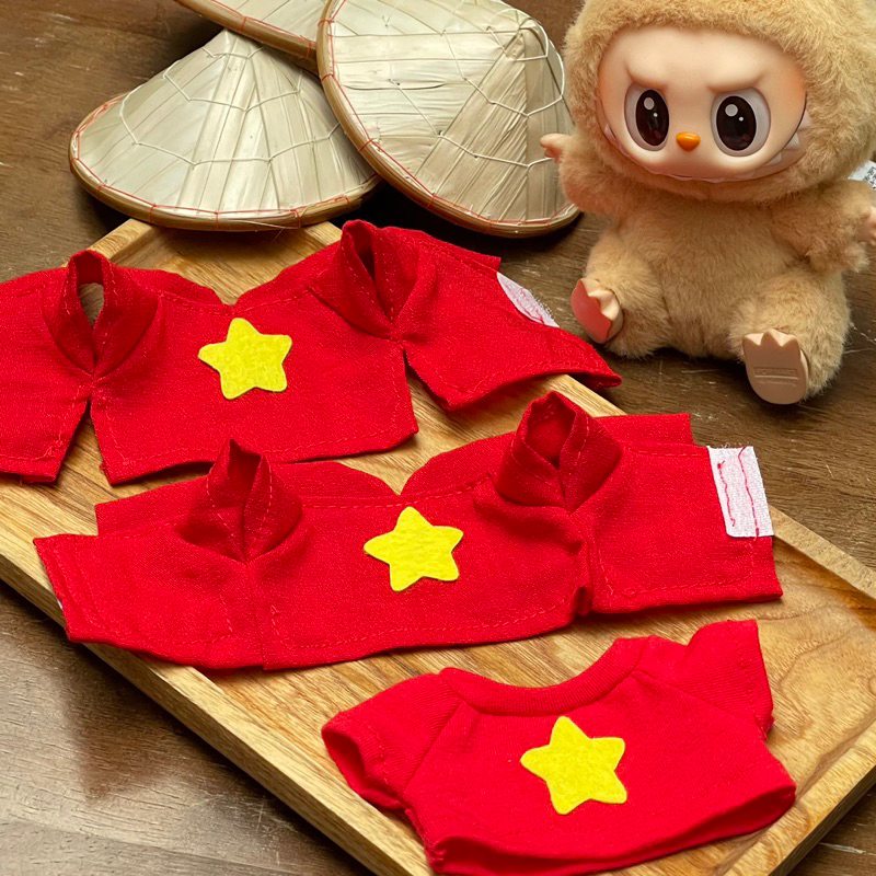 Set áo Quốc Kỳ cho Labubu v1 v2 và doll 10cm 15cm 20cm | Shopee Việt Nam