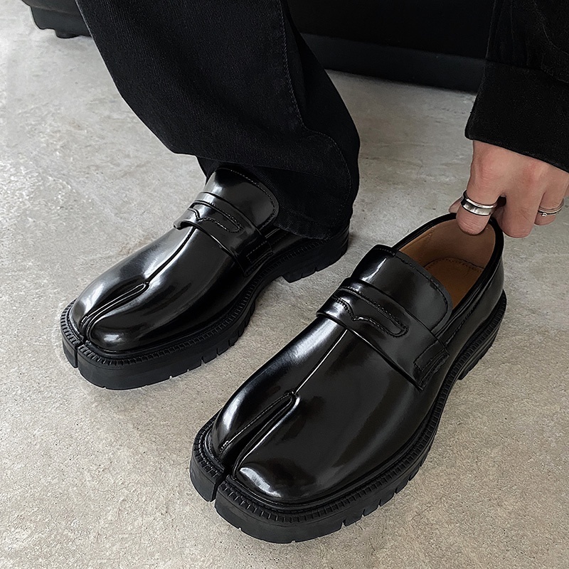 Giày Tabi Loafers tách ngón, Giày lười nam HOMME đế cao 4,5cm | Shopee ...