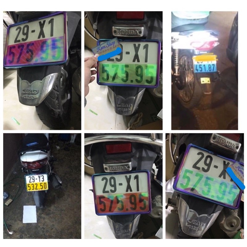 Decan Dán Biển Số 7 Màu Cực Đẹp | Shopee Việt Nam