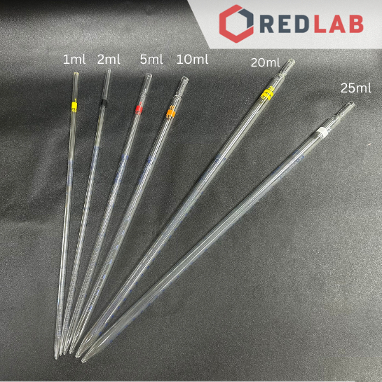 Pipet kẻ ISOLAB Class AS 1 2 5 10 20 25 50 ml, ống hút thủy tinh chia vạch thí nghiệm, có VAT ...