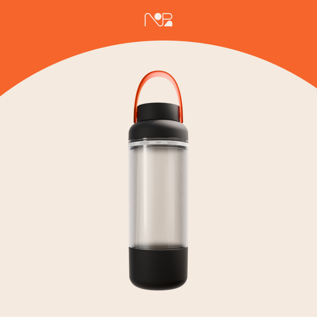 Bình nước Nopa Move 580ml màu ĐEN cho dân văn phòng, dễ dàng mix màu theo sở thích | Shopee Việt Nam