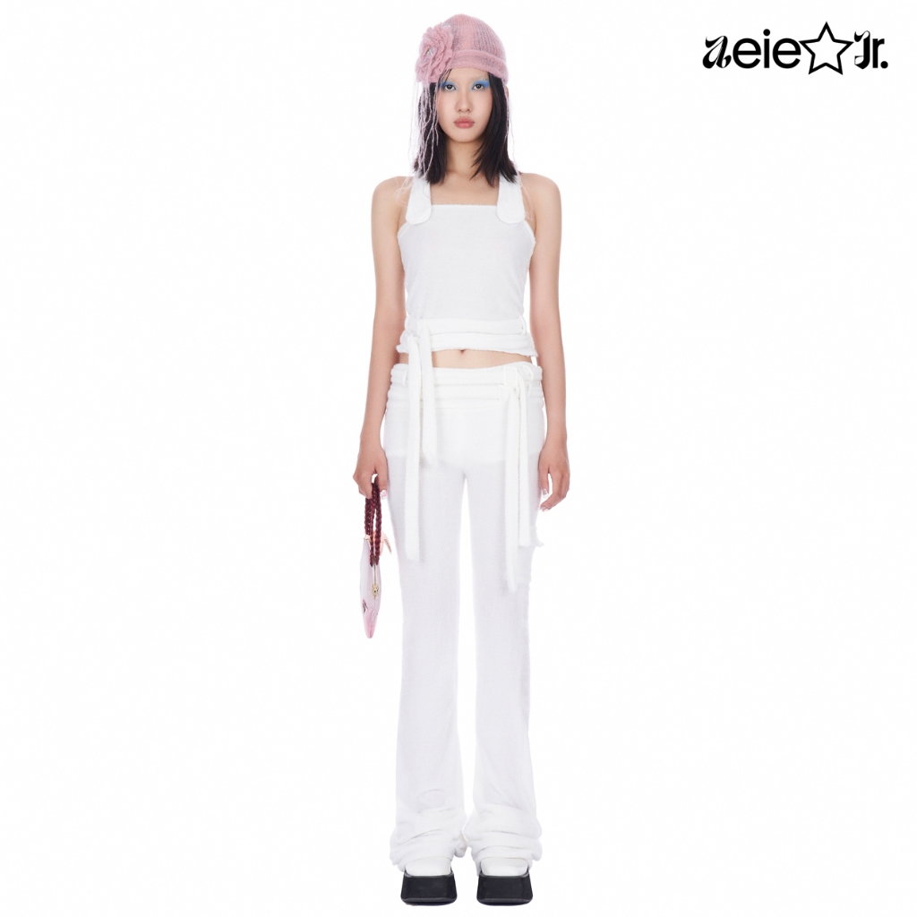 set vải bông eie jr. MOO MOO SET — màu trắng, thắt eo, hở lưng | Shopee ...