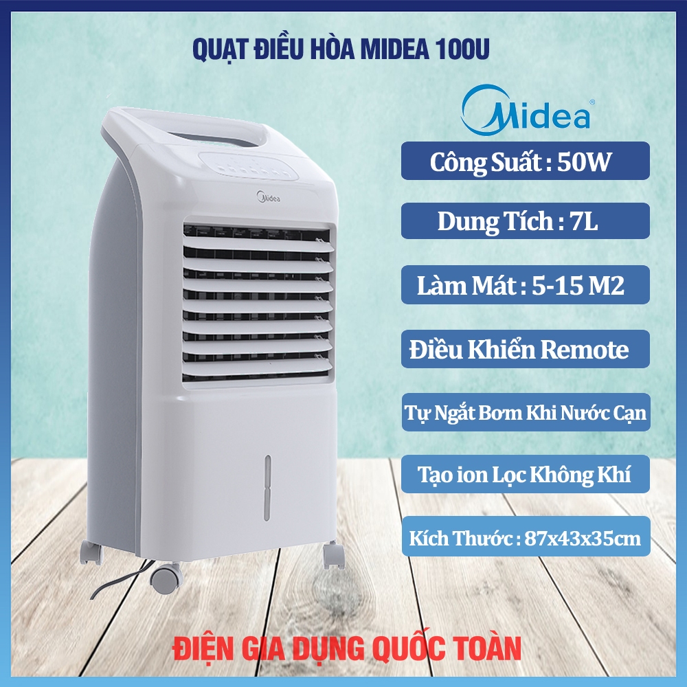 Quạt điều hòa, quạt hơi nước Midea AC100-U hàng trưng bày bảo hành 6 tháng | Shopee Việt Nam