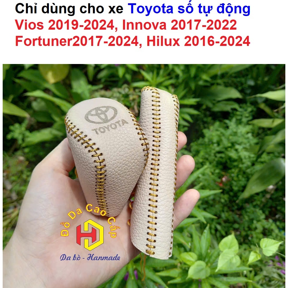 [Da xịn] Bọc cần số phanh tay xe Toyota số tự động Vios 2019-2025 ...