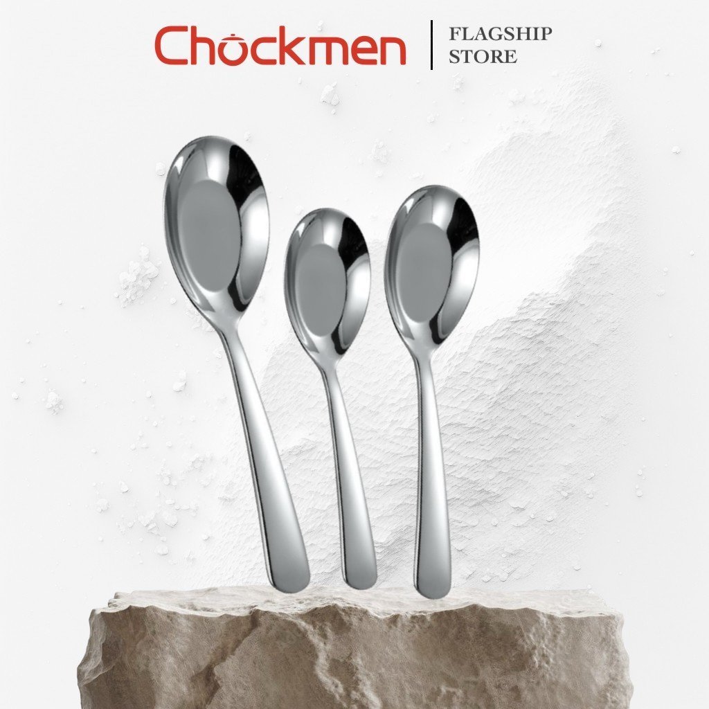Thìa CHOCKMEN Inox 304 Cực Dày Dặn Thìa Ăn Cơm Ăn Dặm Muôi Canh Cao Cấp ...