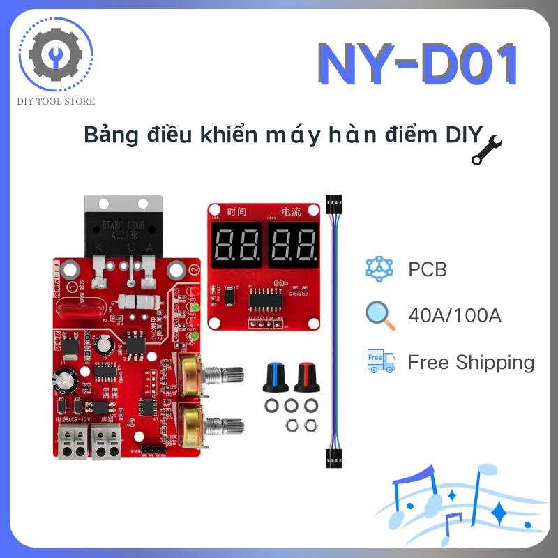 NY-D01 40A/100A Máy hàn điểm NY-100A điều khiển máy hàn bảng điều khiển 100A | Shopee Việt Nam
