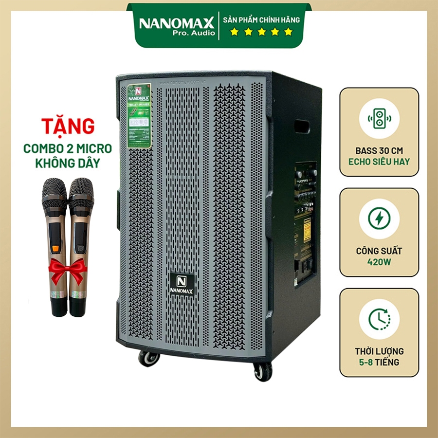Loa Kéo 4 Tấc Nanomax SK-1201 Bass 30cm 420w Karaoke Bluetooth: Sự Lựa Chọn Hoàn Hảo Cho Giải ...