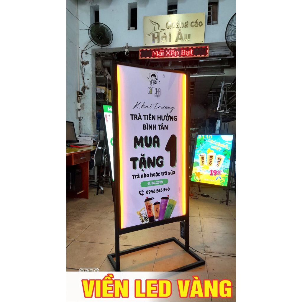 khung standee 65 * 150cm + viền LED NEON tặng tấm formex | Shopee Việt Nam